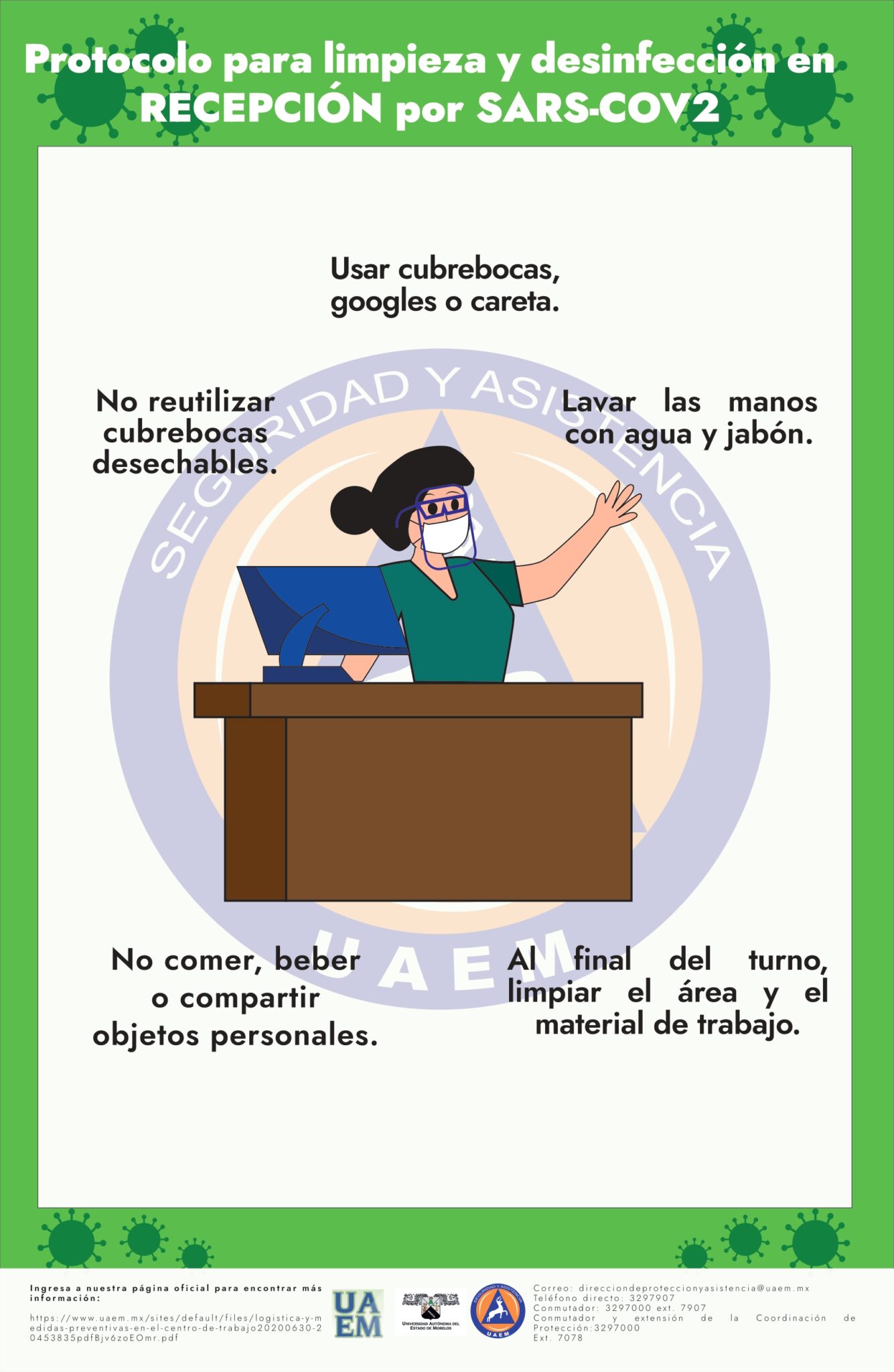 Protocolo para limpieza y desinfección en la nueva normalidad por SARS-COV2 - Escuela ...